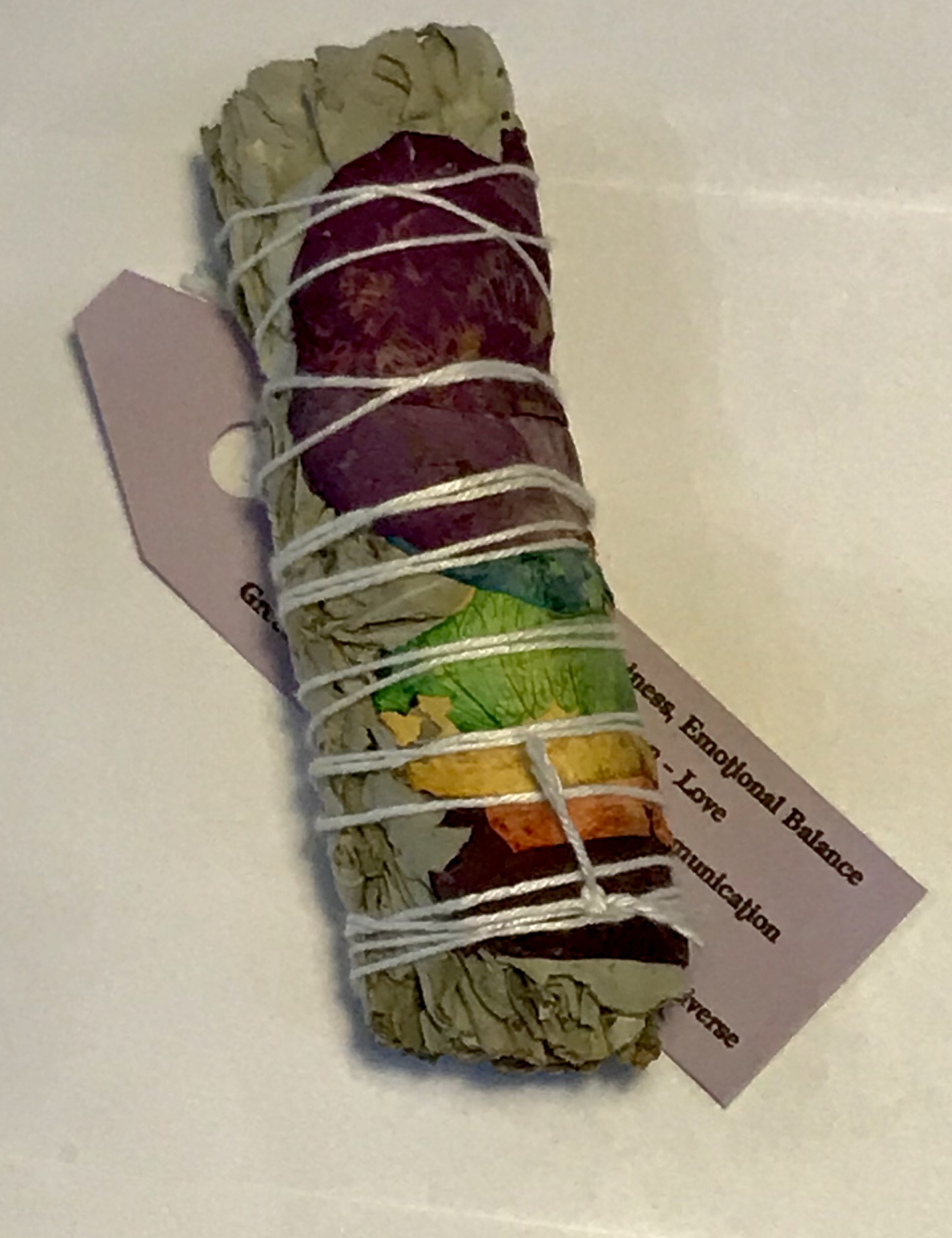 Fancy Floral Chakra Colored Rose Petal Sage Bundle – A Time for Karma