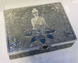 Silver Buddha Box – A Time for Karma