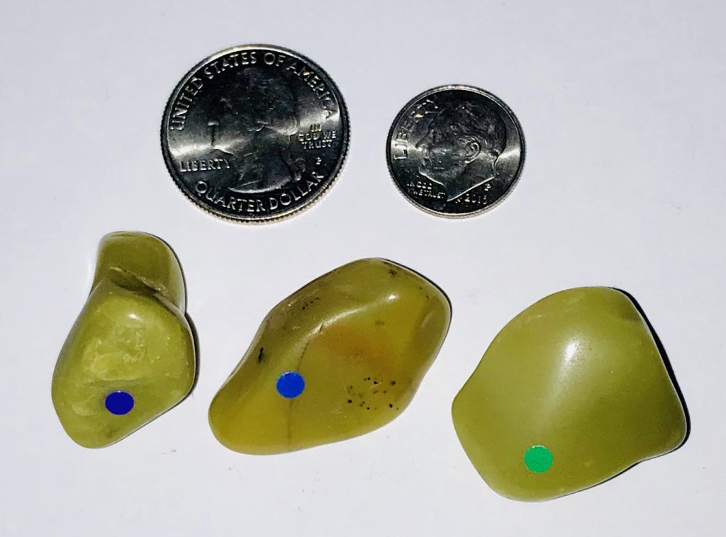 Olive Opal – Tumbled Stones – A Time for Karma