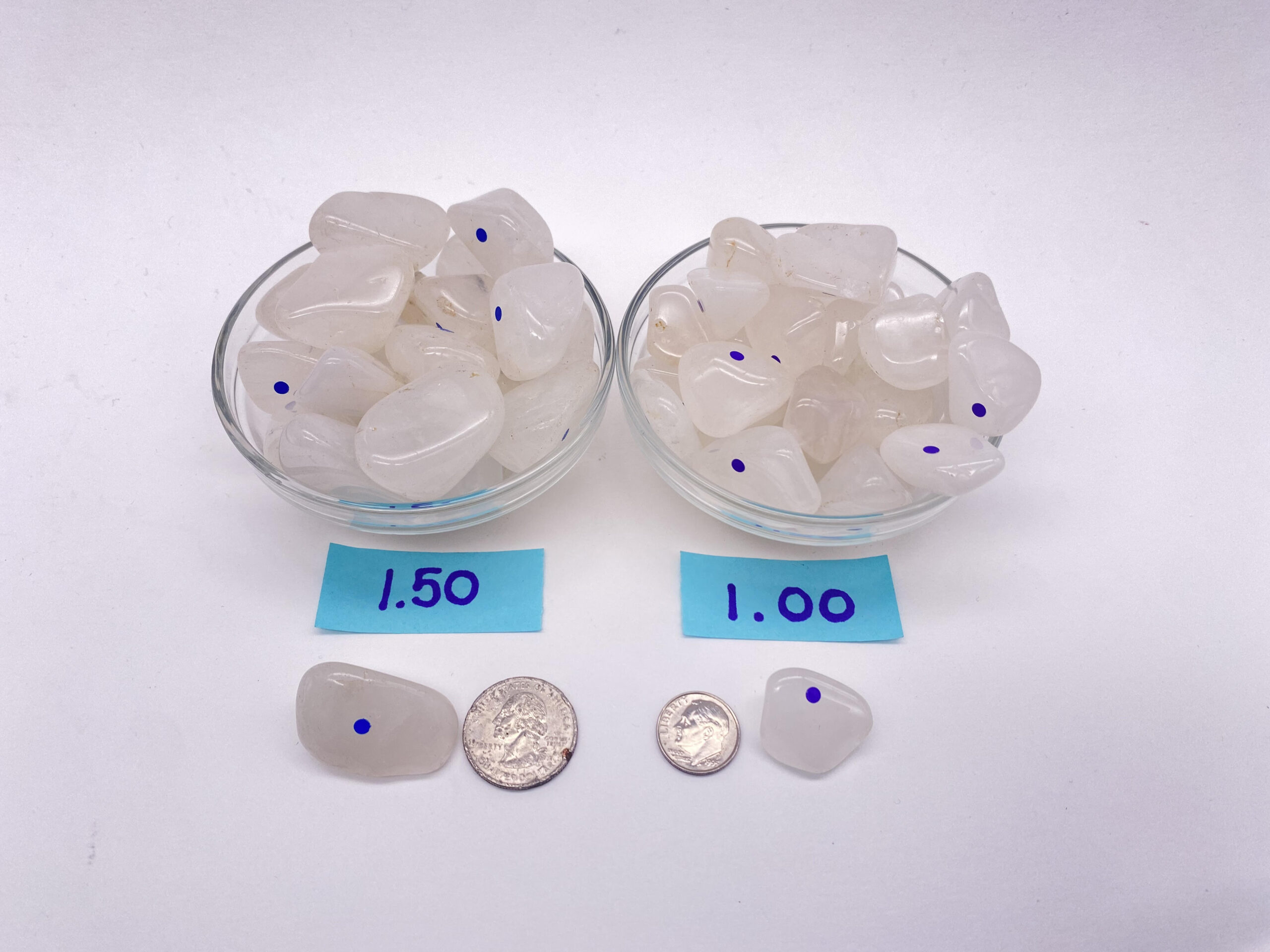 Snow Quartz – Tumbled Stones – A Time for Karma