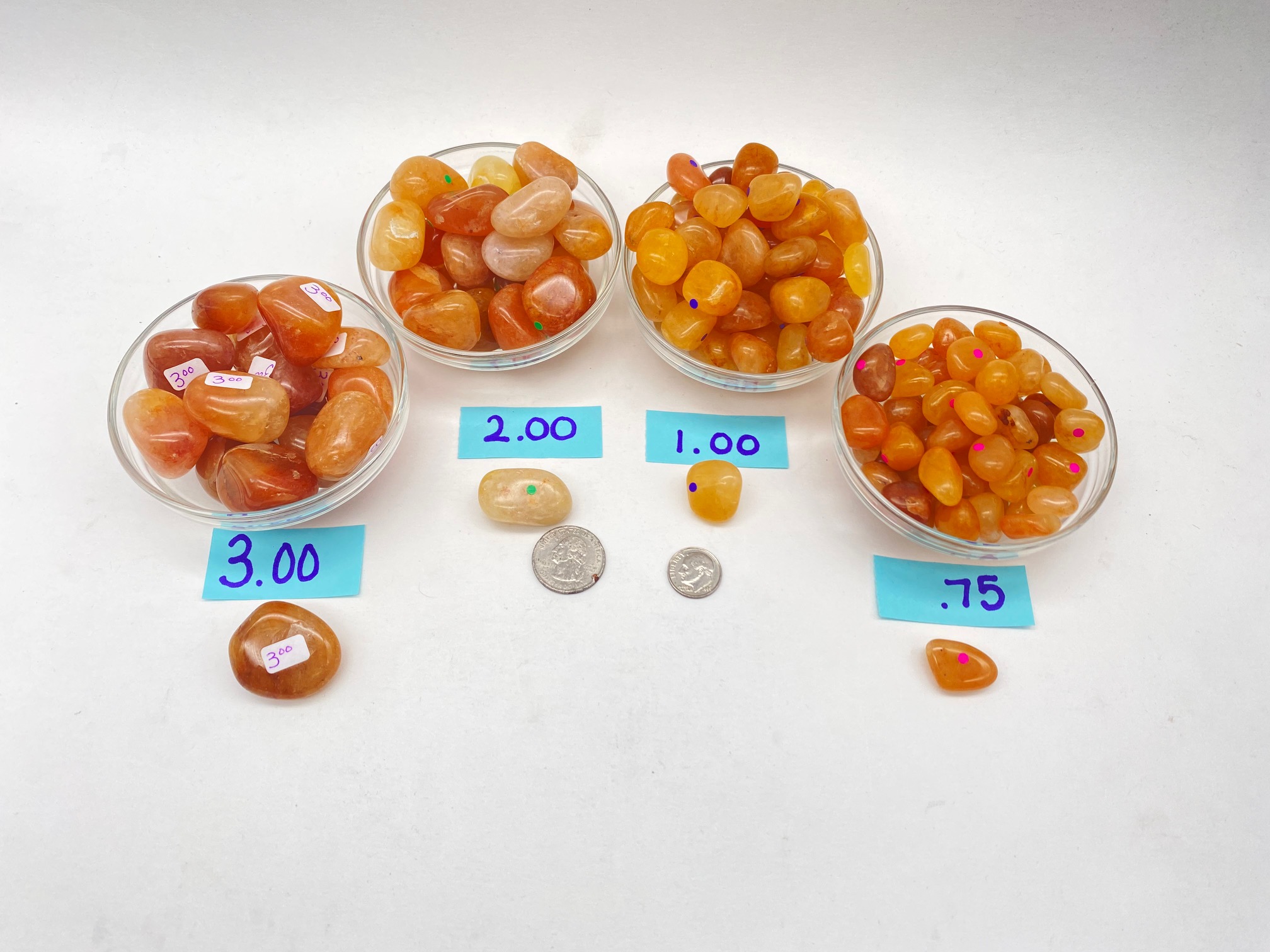 Golden Quartz – Tumbled Stones – A Time for Karma