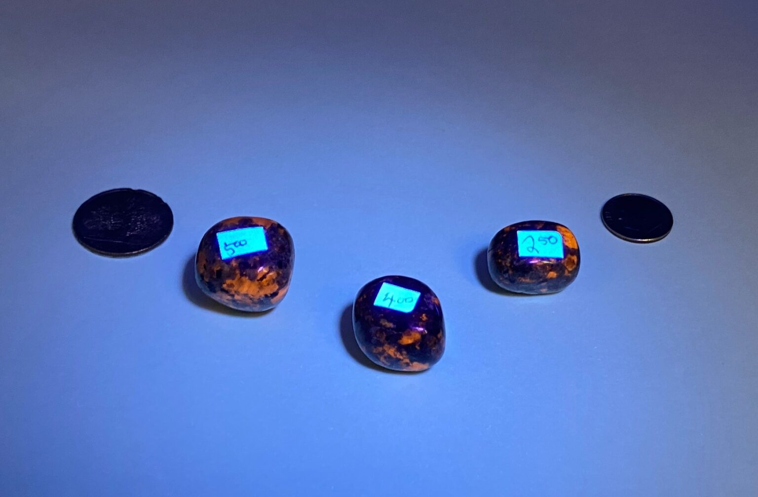 Fluorescent Flame Stone – Tumbled Stones – A Time for Karma