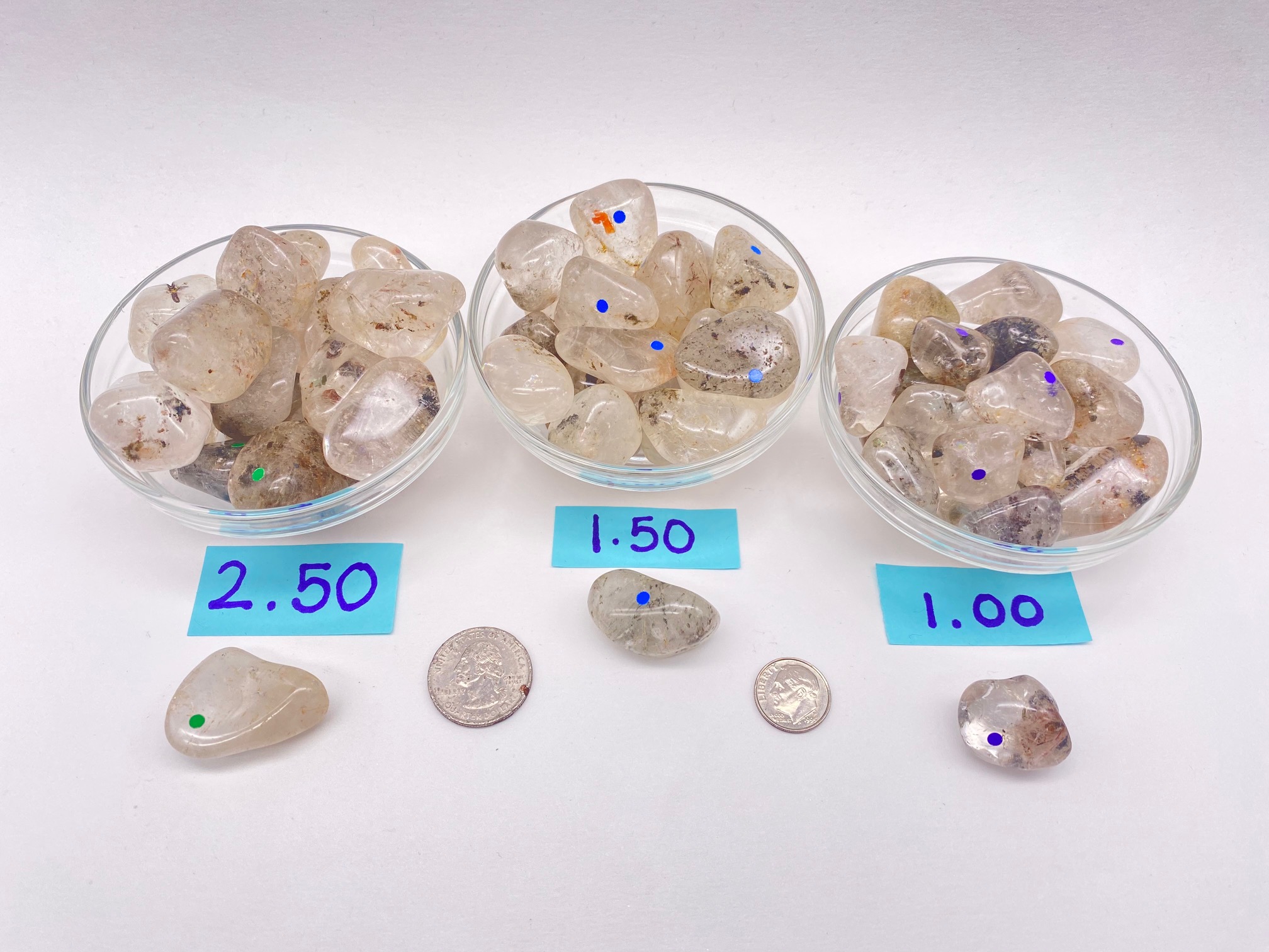 Inclusion Quartz – Tumbled Stones – A Time for Karma